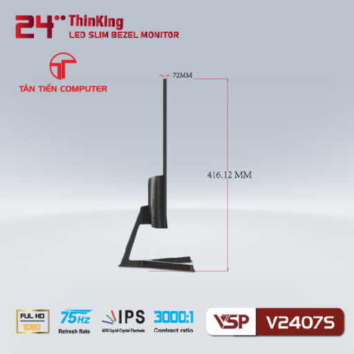 MÀN HÌNH VSP 24IN V2407S IPS PHẲNG 75Hz – Tân Tiến Computer – Vi tính ...