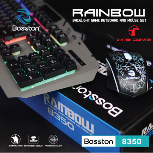 Combo bàn phím chuột Bosston 8350 – Tân Tiến Computer – Vi tính Nha Trang