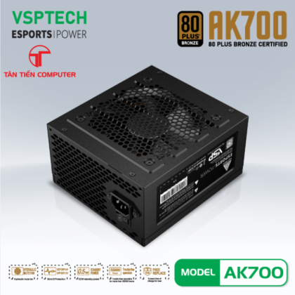 Bộ nguồn máy tính VSPTECH – iForgame AK700 80PLUS BRONZE – Tân Tiến Computer – Vi tính Nha Trang